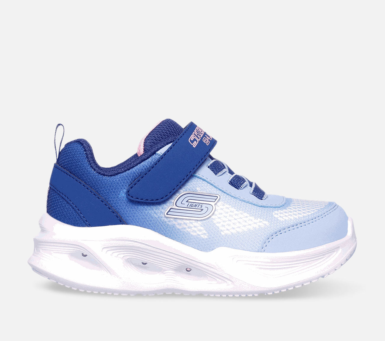 S-Lights Sola Glow | Marineblå blinkesko til piger - Køb her – Skechers.dk