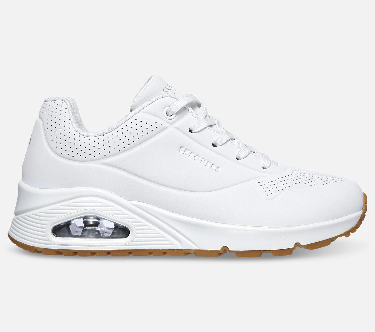 Uno Stand on Air Wide Fit | Hvid damesneaker - Køb her – Skechers.dk