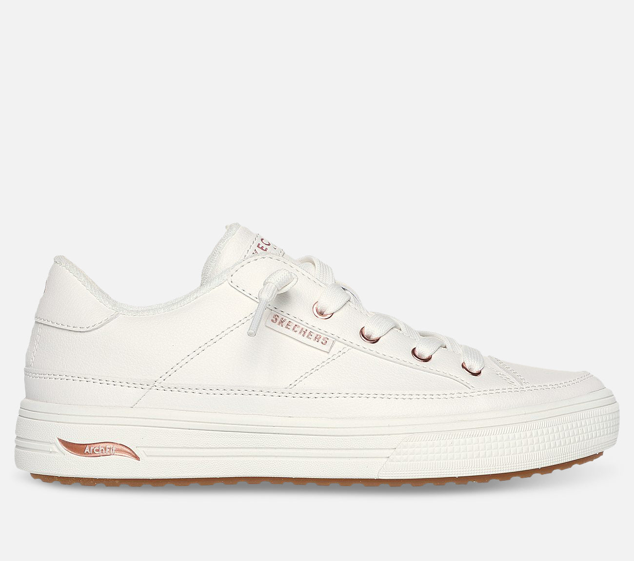 Skechers Arch Fit Arcade | Hvid damesneaker - Køb her – Skechers.dk