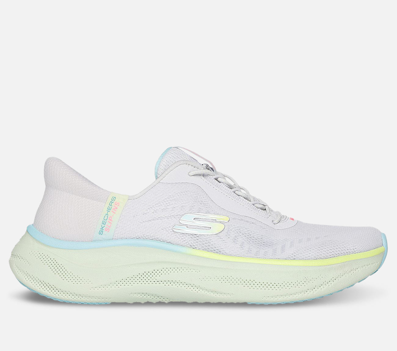 Skechers Skech Cloud Slip-ins | Lysgrå damesko - Køb her – Skechers.dk