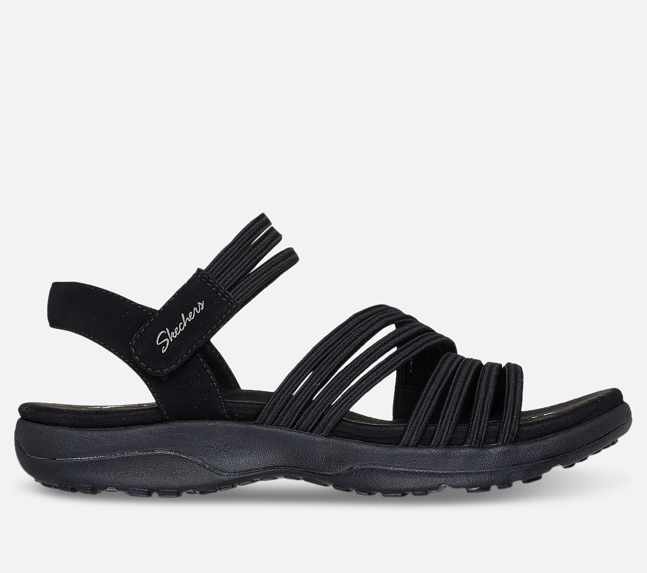 Reggae Slim - Coffee Run | Sort damesandal - Køb online her – Skechers.dk
