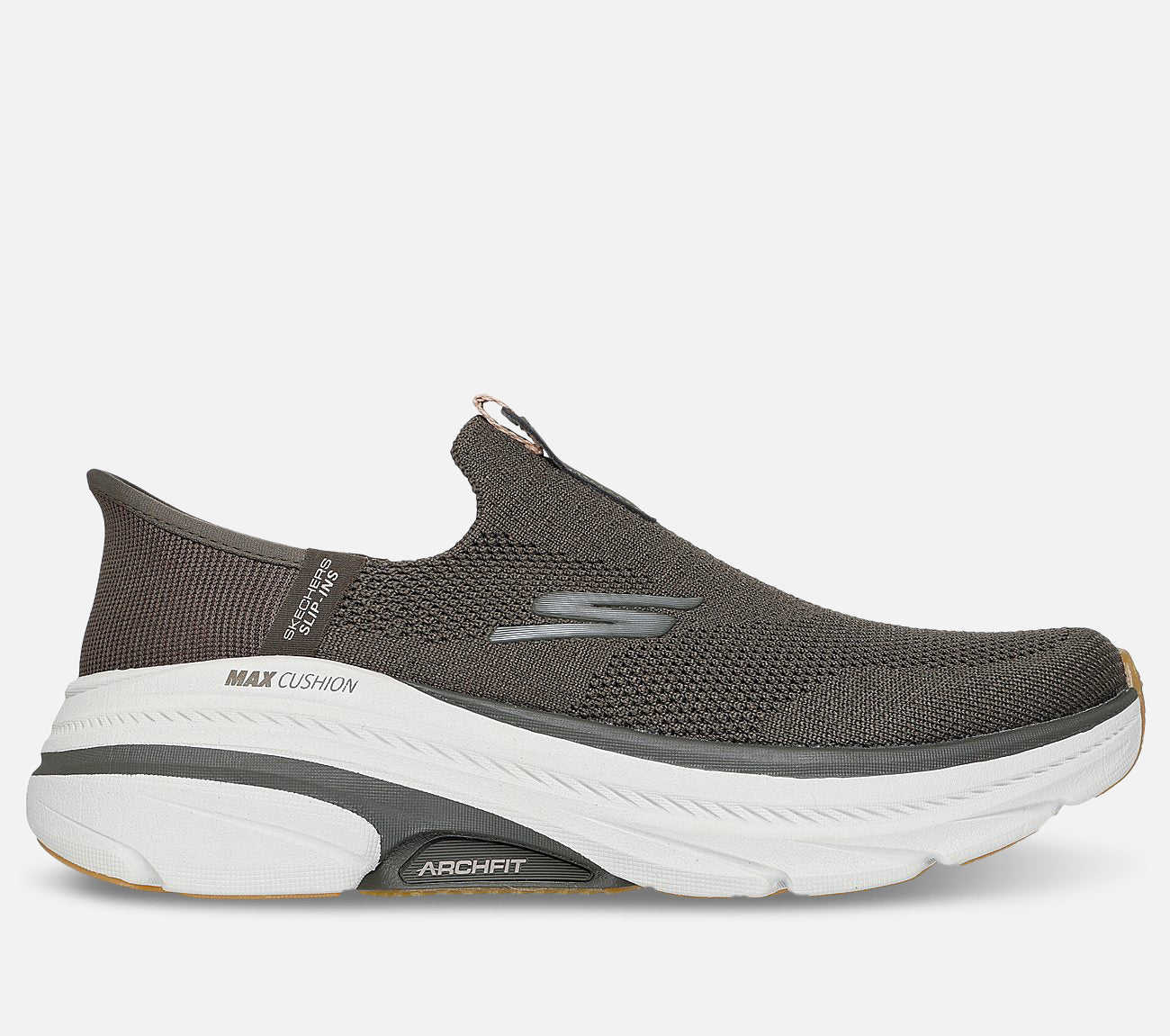 Max Cushioning Slip-ins | Olivengrøn damesko - Køb online – Skechers.dk
